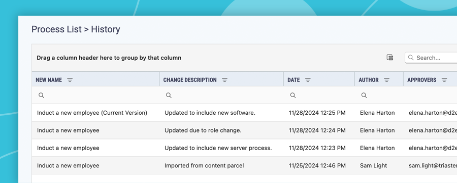 Process Library Features - Control